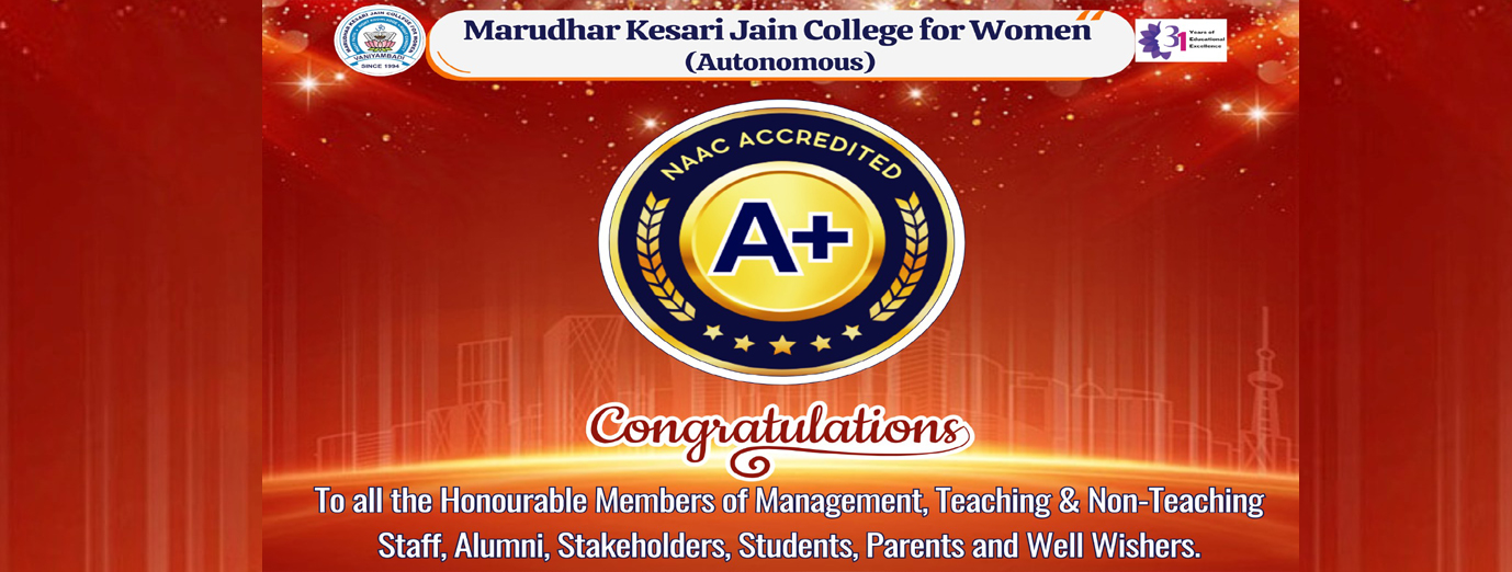 Welcome to Marudhar Kesari Jain College for Women